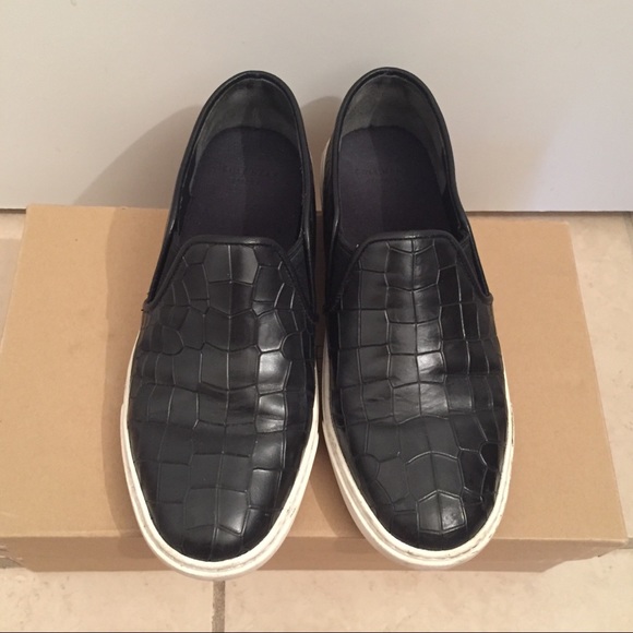 Cole Haan | Shoes | Cole Haan Black Bowie Croc Embossed Sneaker 6 ...